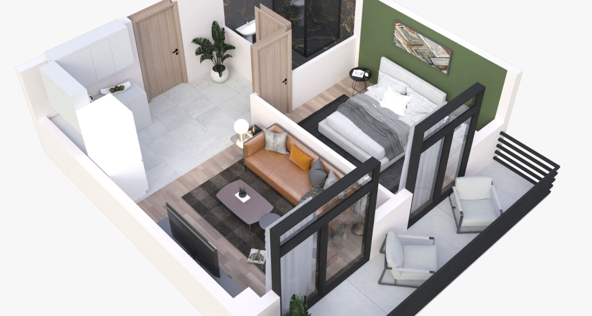 2 room Flat For Sale. Didi digomi , 57500 $ - 30281547 | ss.ge