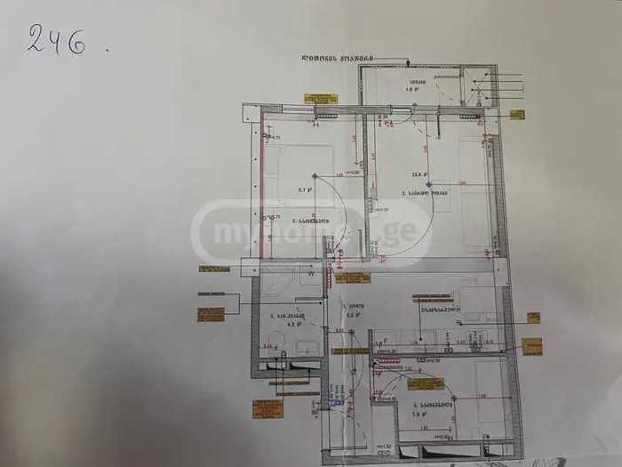 იყიდება 2 ოთახიანი ბინა ნაძალადევში, 80000 $ - 34351585 | ss.ge